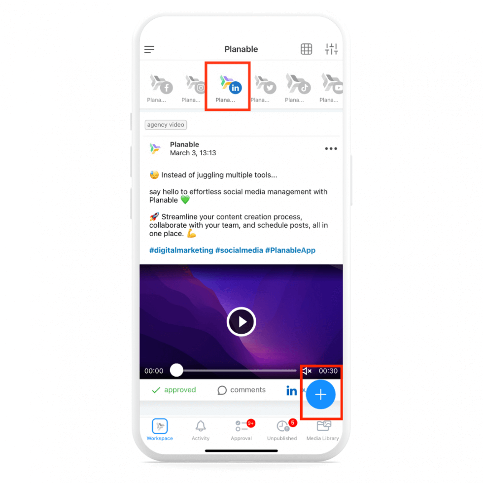 Kostenlos LinkedIn-Posts planen in 2025 – Planable