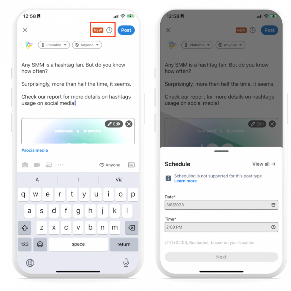 Programmer vos posts LinkedIn gratuitement en 2025 - Planable