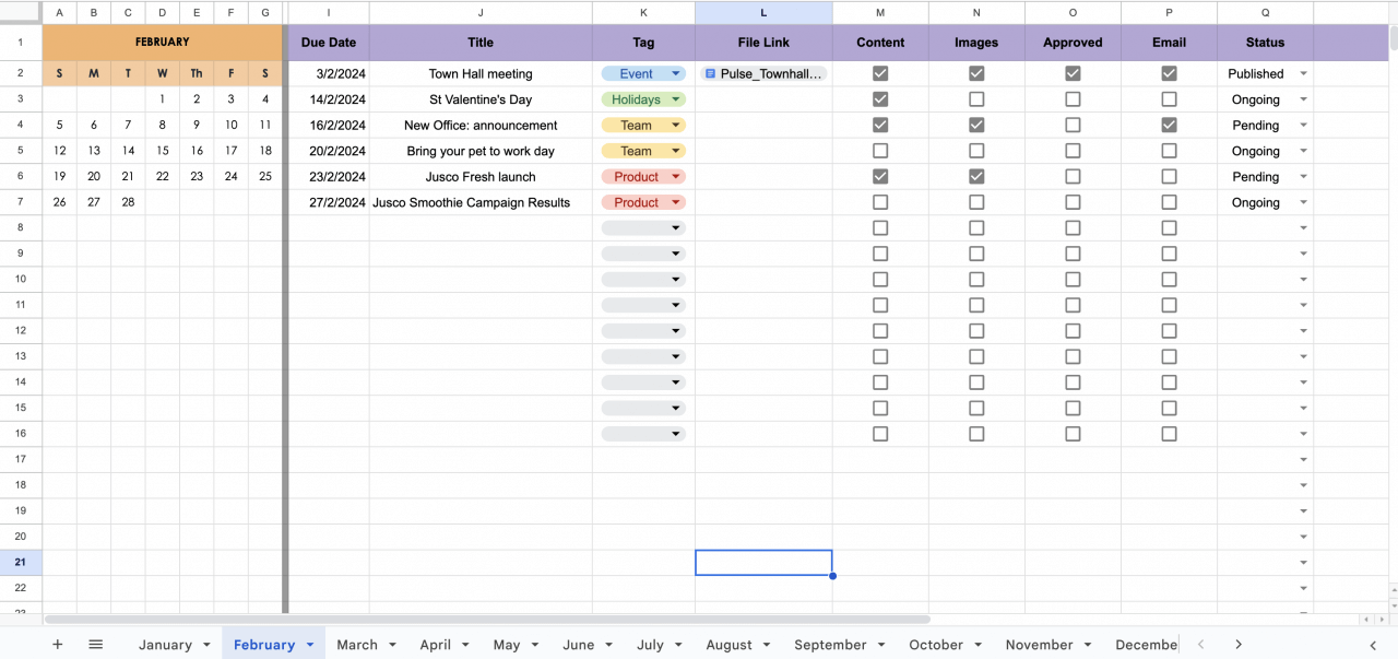 Communications calendar: steps and tools for 2025