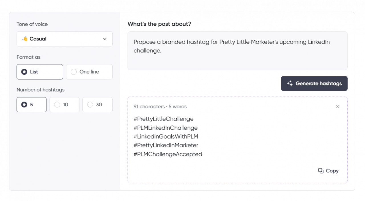 AI LinkedIn Hashtag Generator (Free Tool) - Planable