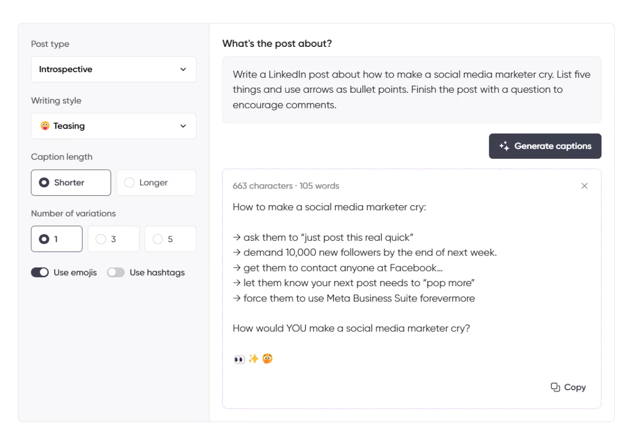 Free AI LinkedIn Post Generator to Write Epic Content