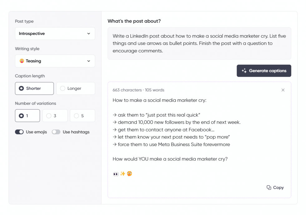 Free AI LinkedIn Post Generator to Write Epic Content