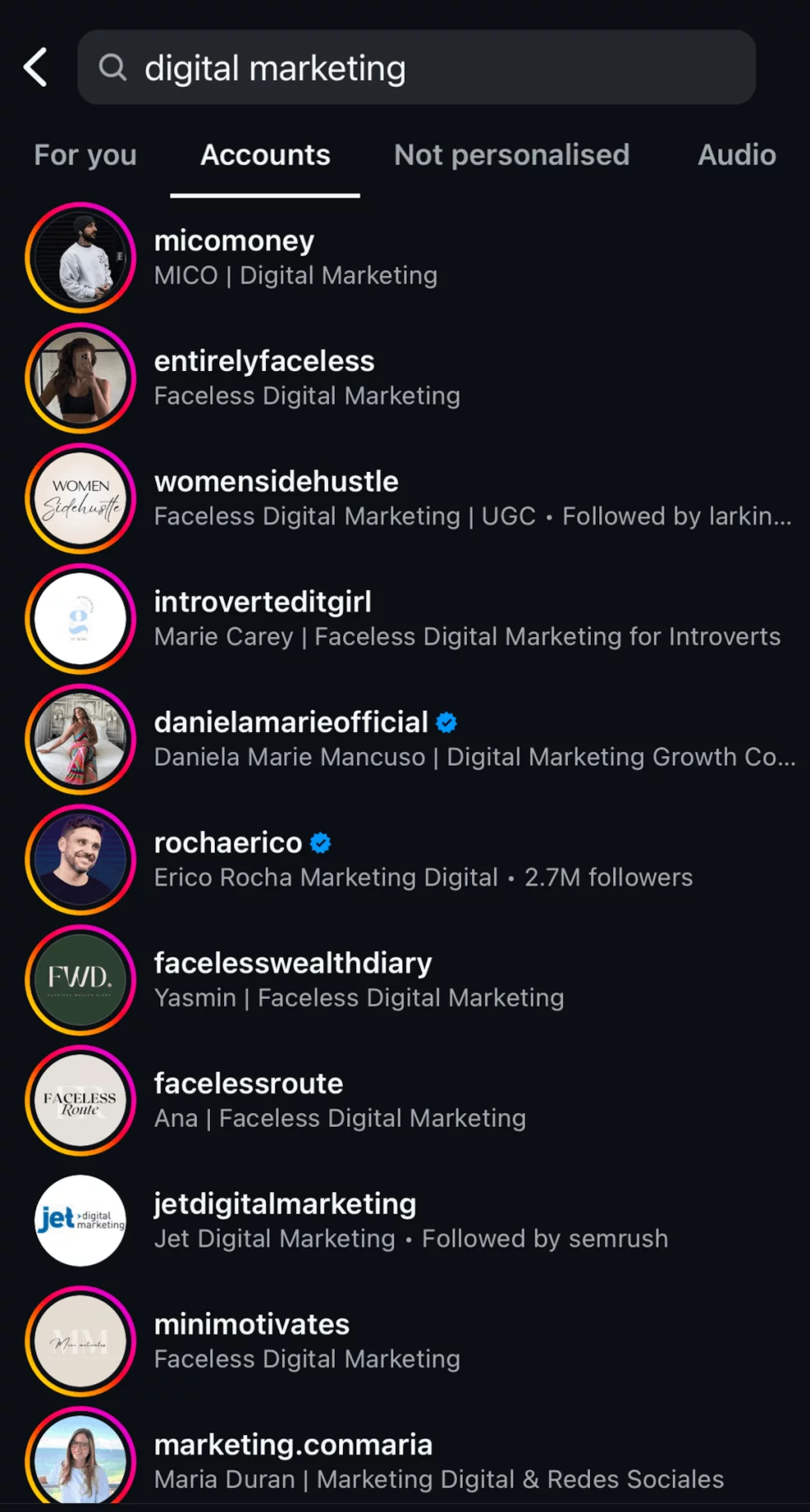 Instagram SEO tips: how to rank on Google and in-app search