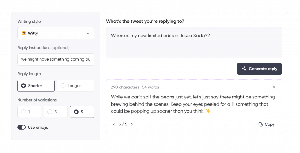 AI Tweet Reply Generator [Free Tool] - Planable