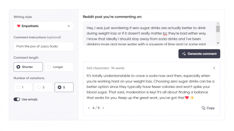 AI Reddit Comment Generator (Free Tool) - Planable