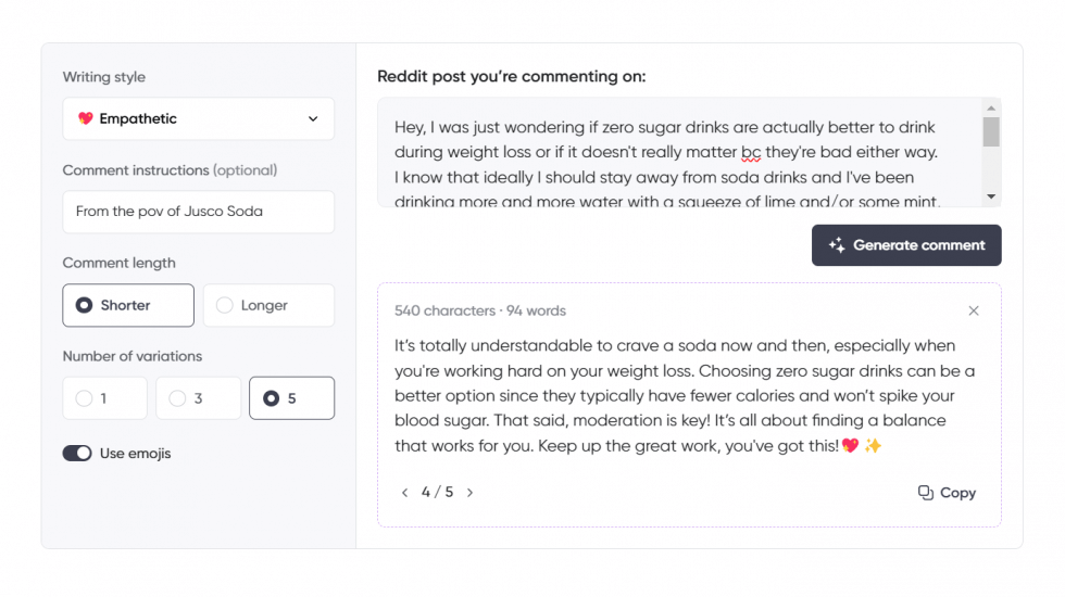 AI Reddit Comment Generator (Free Tool) - Planable
