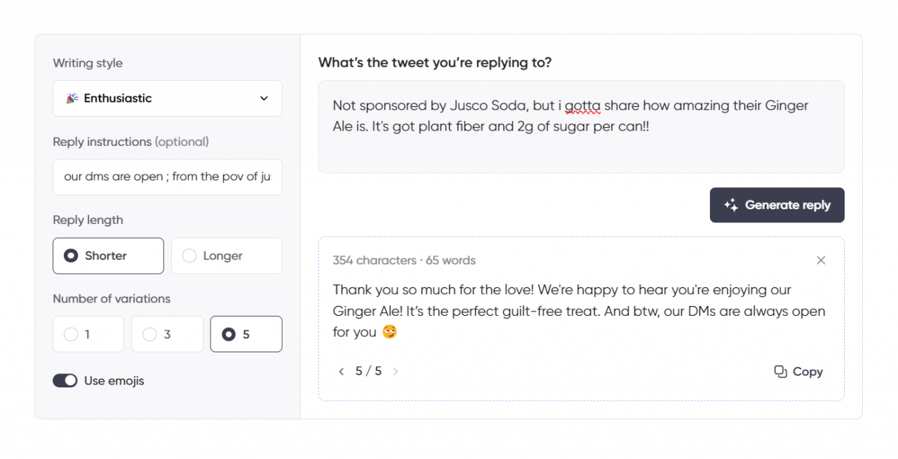 AI Tweet Reply Generator [Free Tool] - Planable