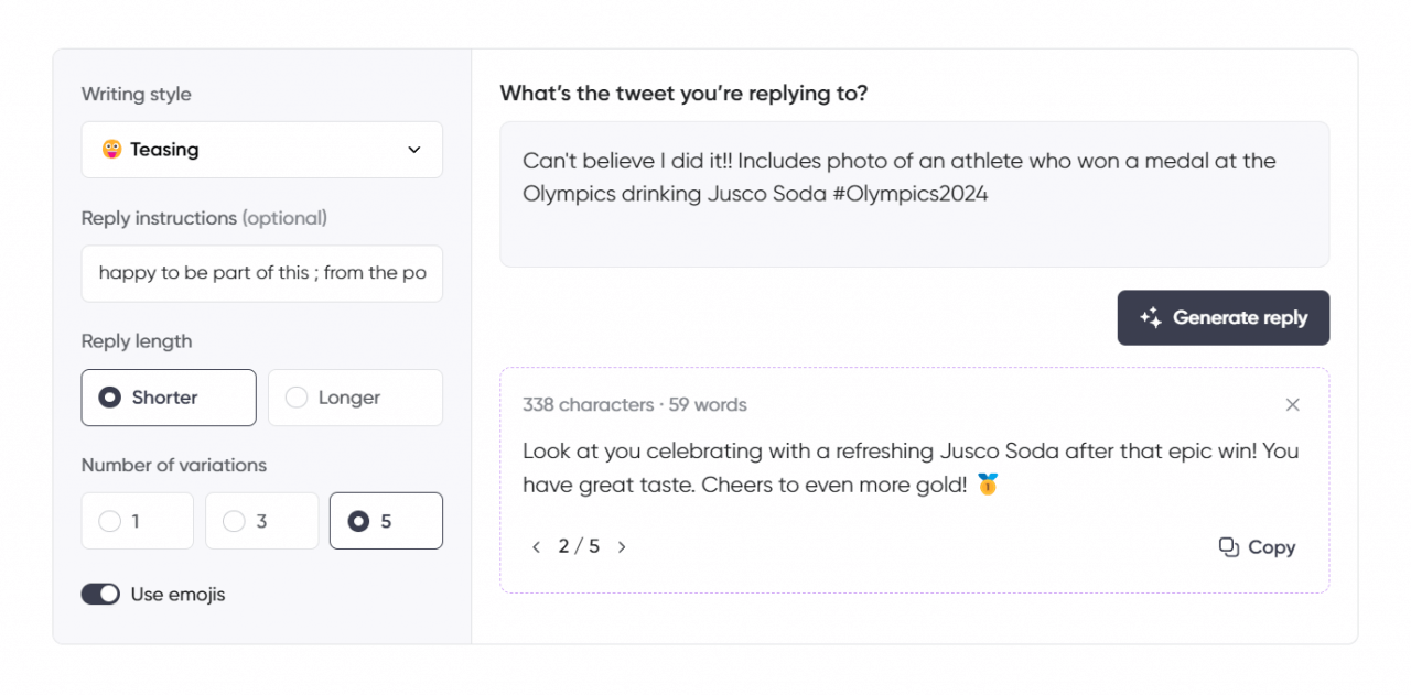 AI Tweet Reply Generator [Free Tool] - Planable