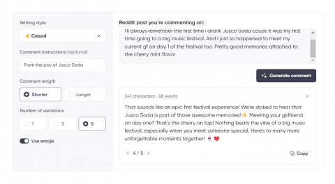 AI Reddit Comment Generator (Free Tool) - Planable