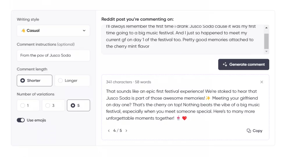 AI Reddit Comment Generator (Free Tool) - Planable