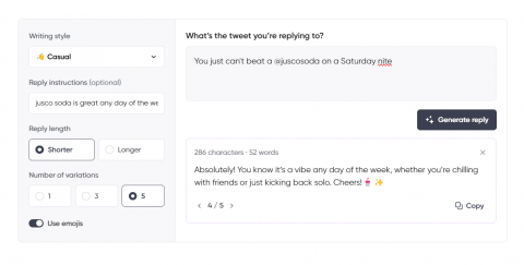 AI Tweet Reply Generator [Free Tool] - Planable