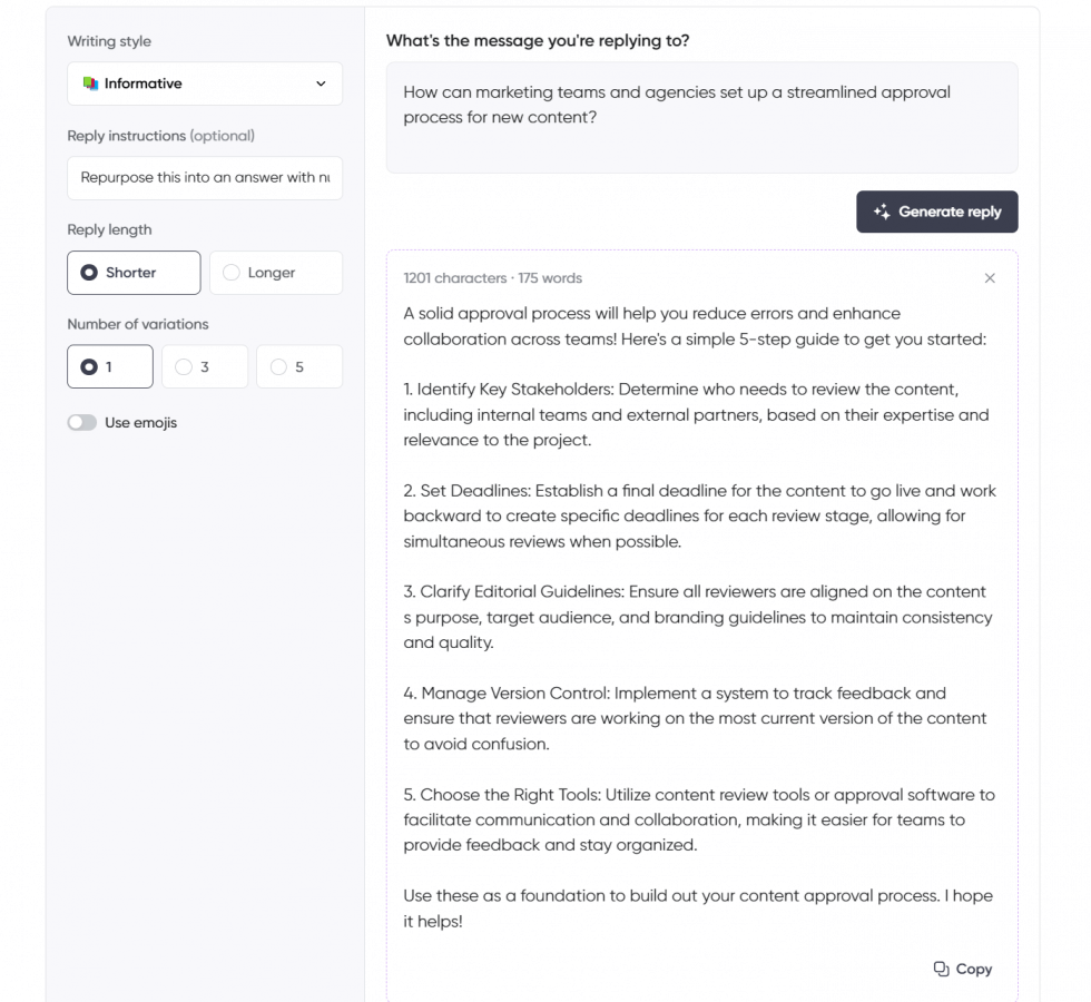 AI Quora Answer Generator [Free Tool] - Planable