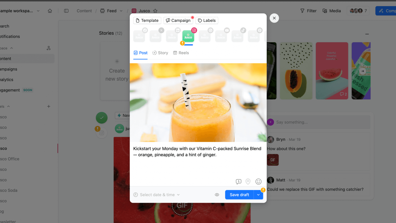 Schedule first comment: Instagram, Facebook & LinkedIn guide