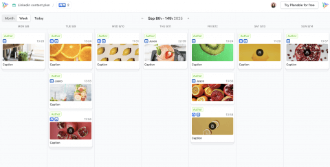 LinkedIn content calendar template & quick steps to follow